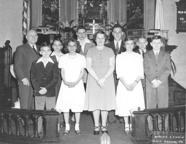 Old Photo Album: Young members of St. John Lutheran Church in 1949 ...